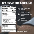 Vanilla flavour whey protein supplement
