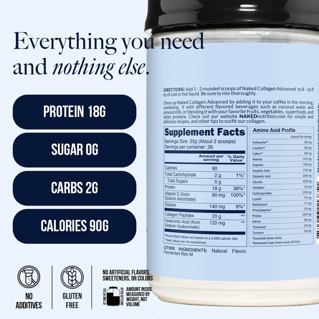 Vanilla flavoured collagen for daily use