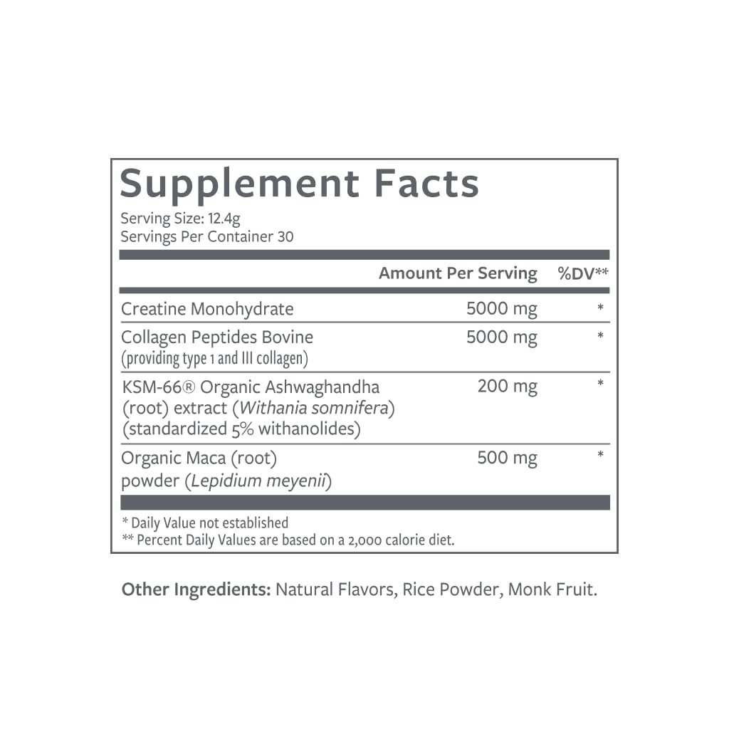 Vanilla flavoured creatine supplement