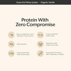 Vanilla flavoured whey protein supplement