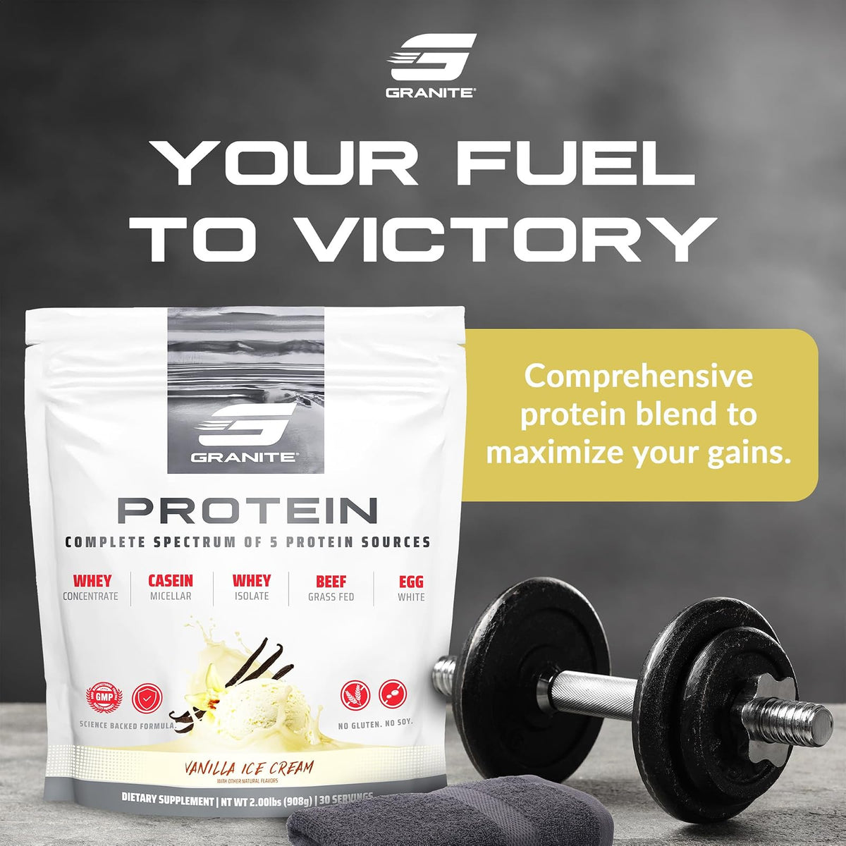 Vanilla ice cream protein powder