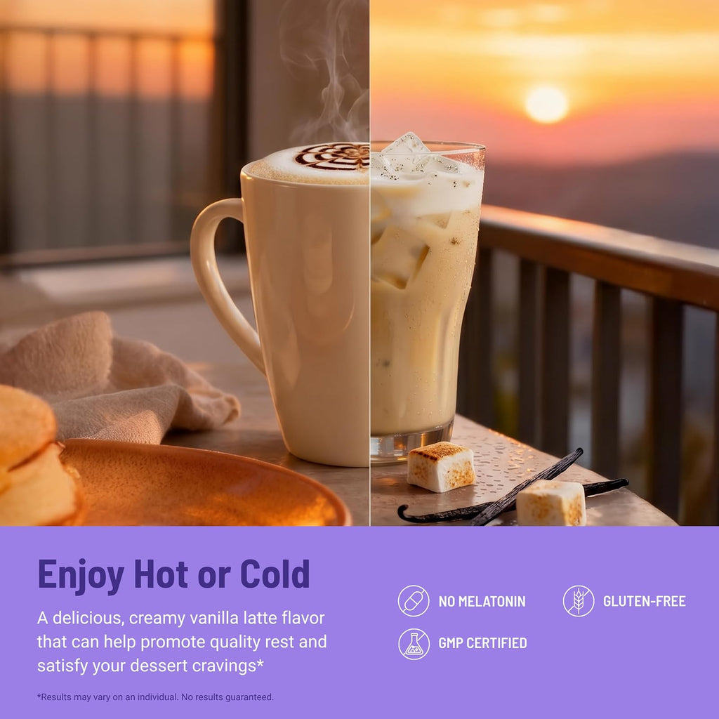 vanilla latte flavour magnesium drink