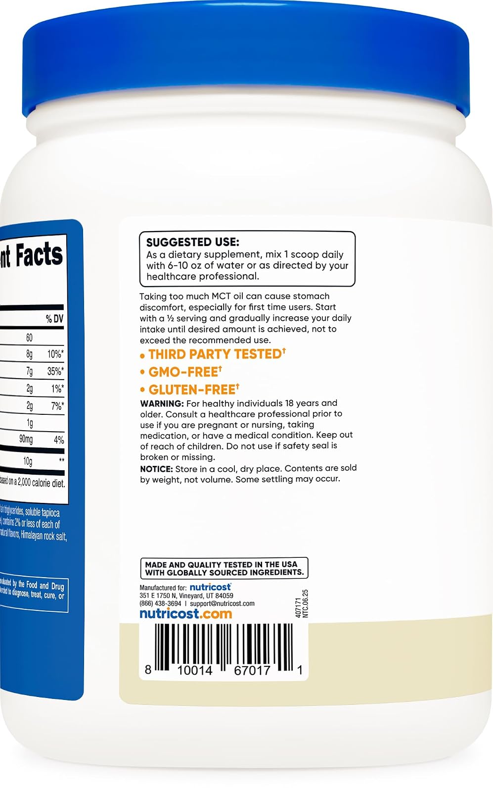 vanilla MCT oil powder for baking