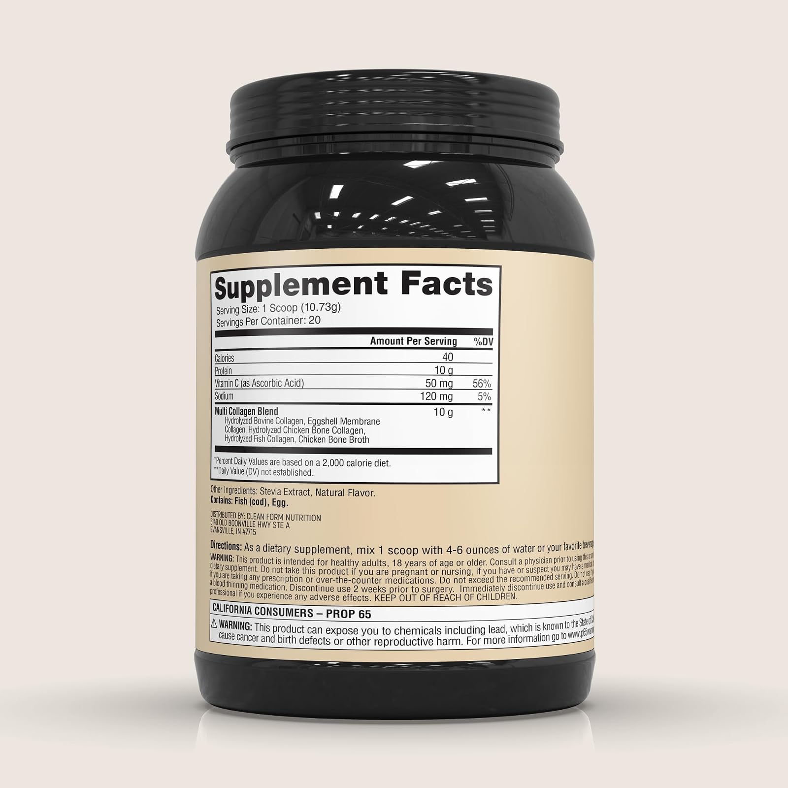 vanilla multi-collagen protein supplement