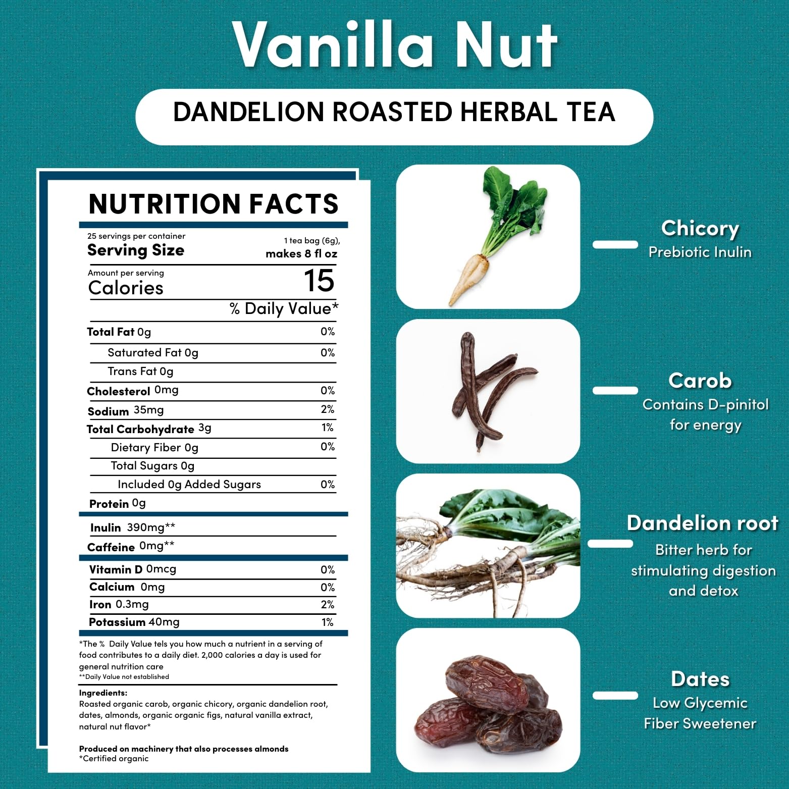 vanilla nut herbal tea blend