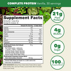 Vanilla plant based protein for smoothies