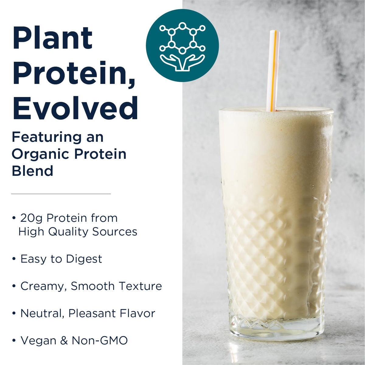 Vanilla plant protein for smoothies