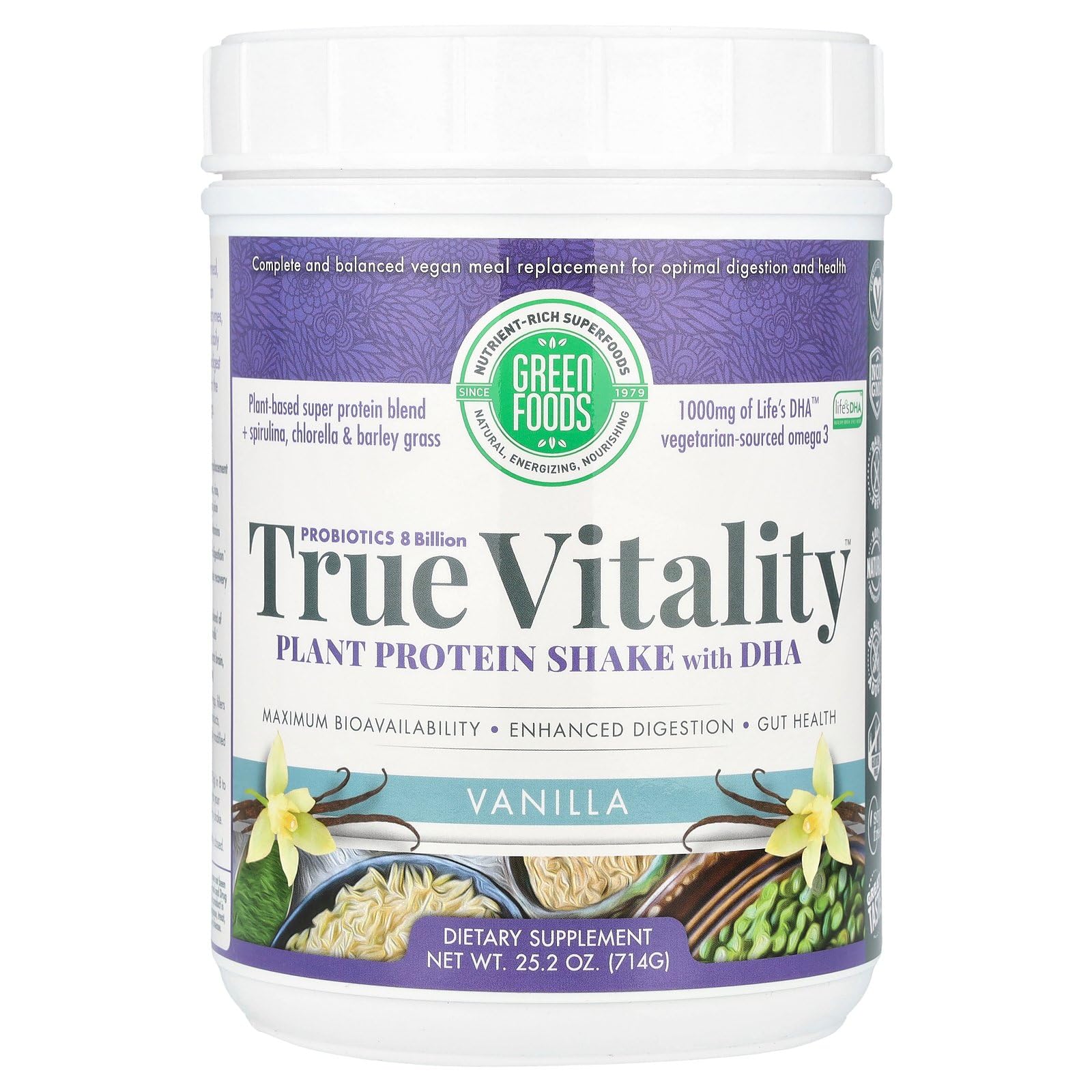 vanilla plant protein shake for energy