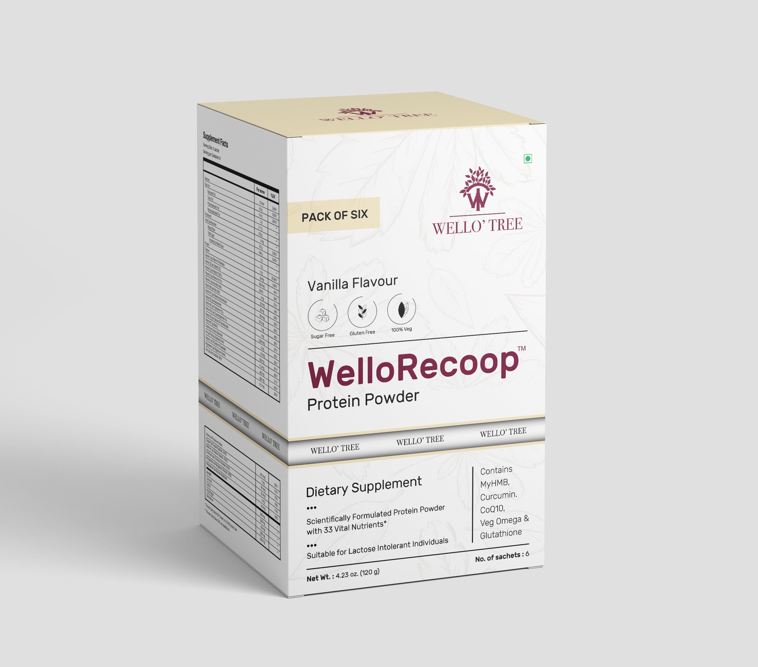 Vanilla protein powder for muscle support