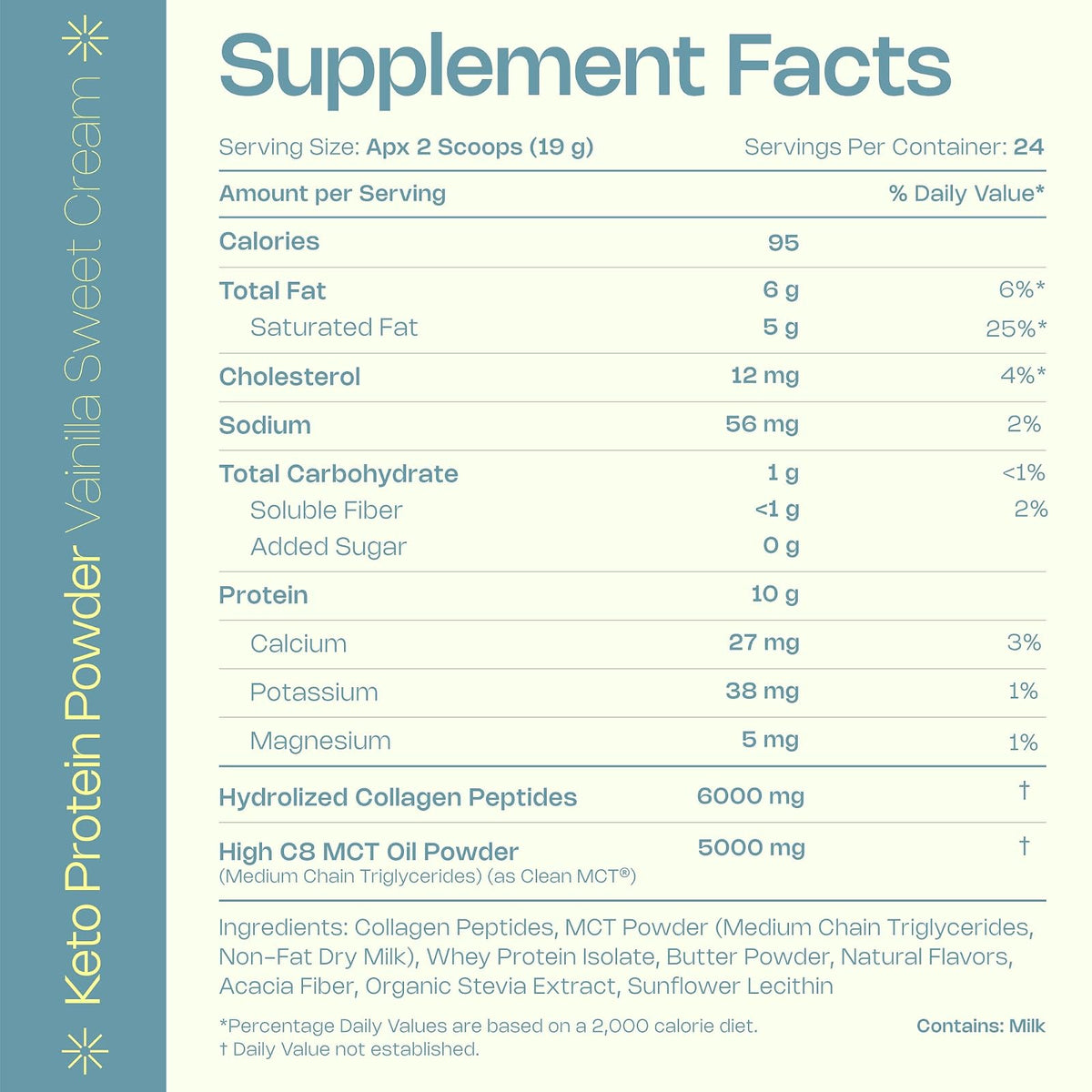 Vanilla sweet cream whey protein blend
