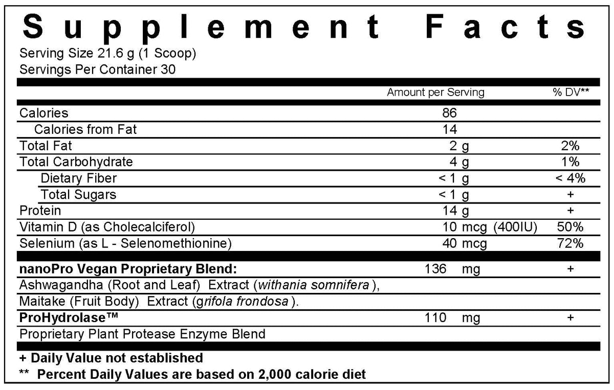 Vanilla toffee plant-based protein