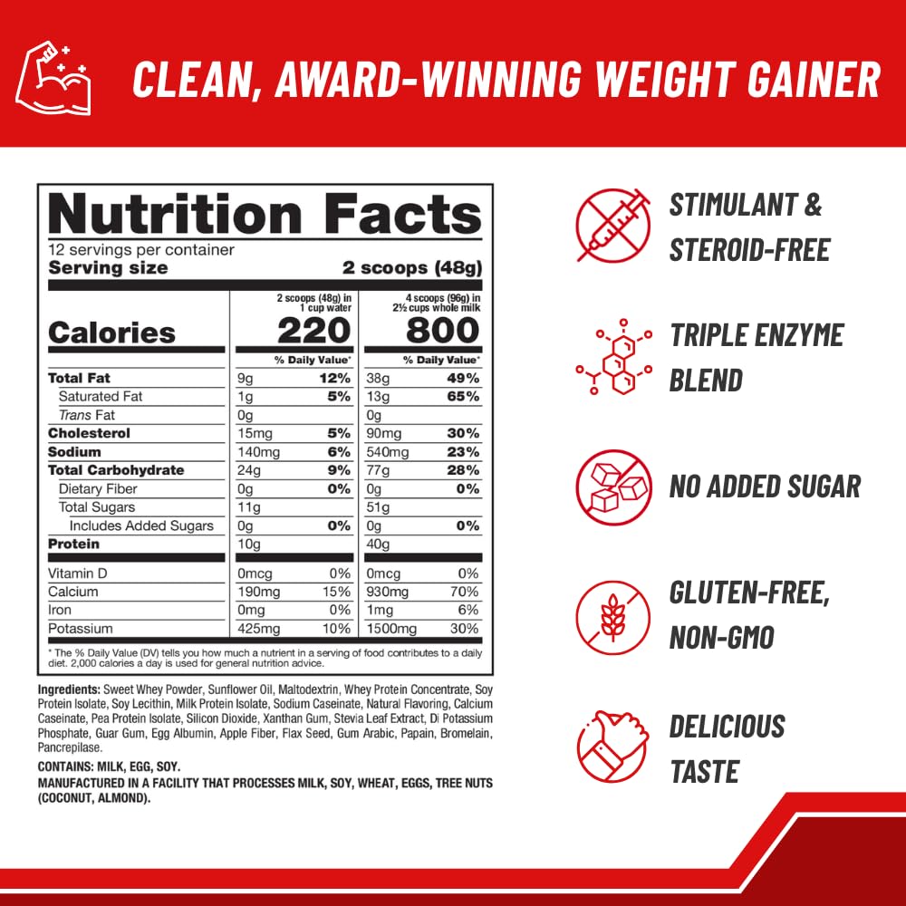 vanilla weight gain drink mix