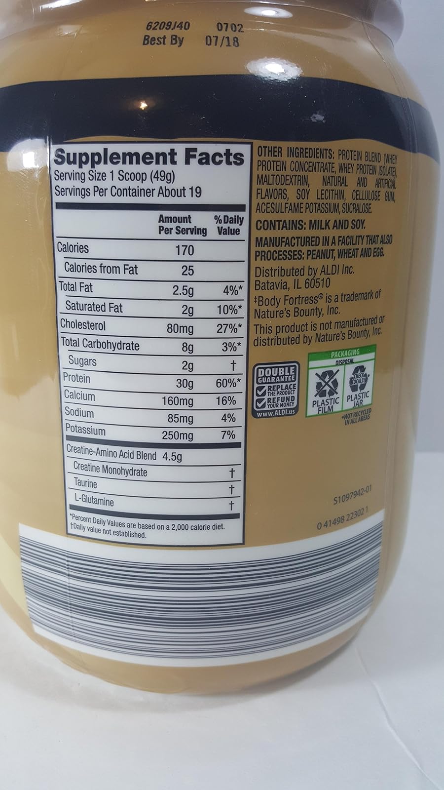 Vanilla whey protein for muscle recovery