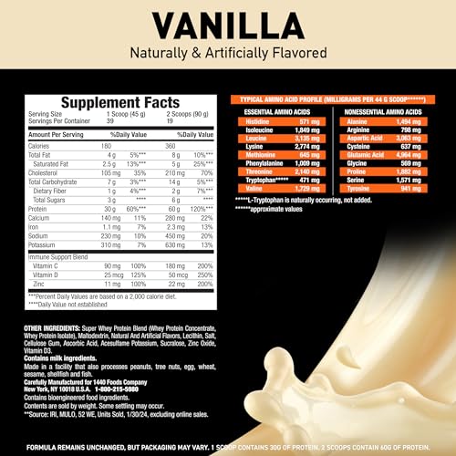 vanilla whey protein for post-workout recovery