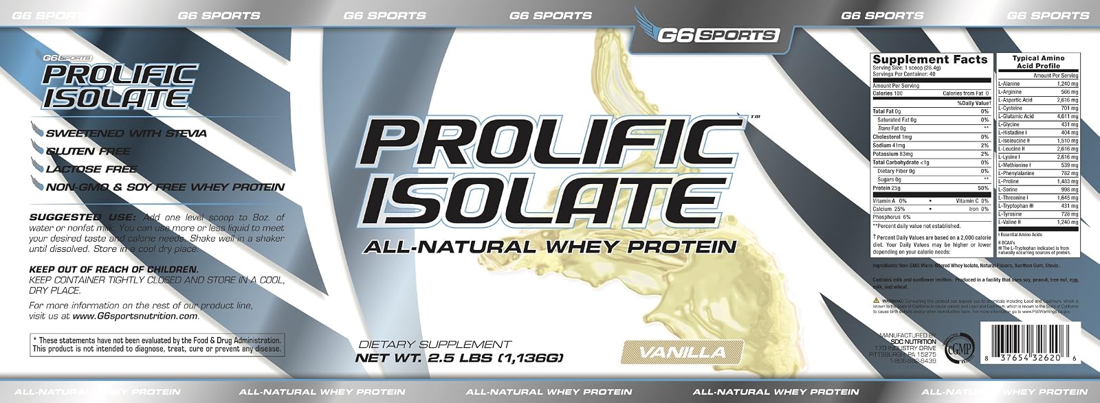 vanilla whey protein isolate for recovery