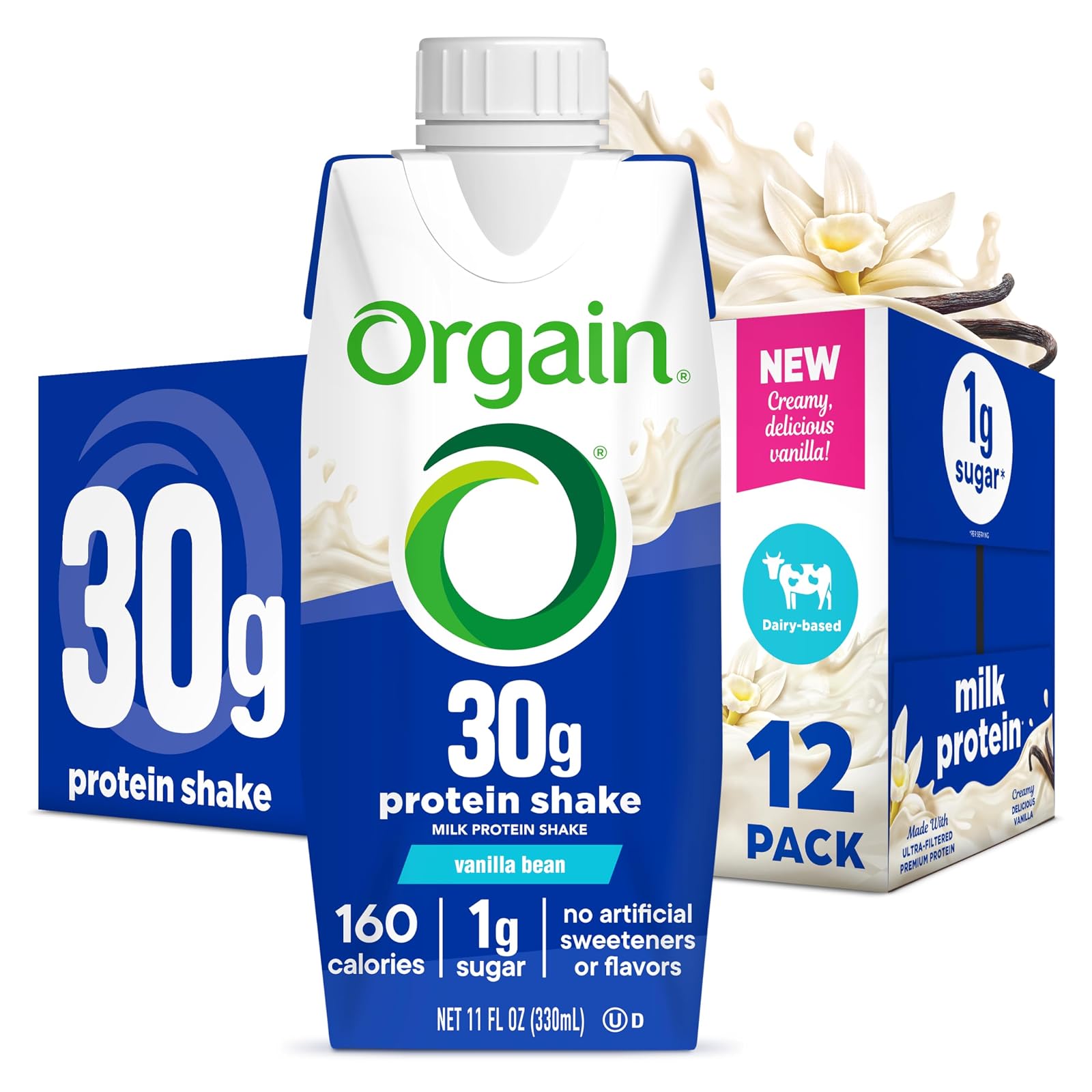 vanilla whey protein shake pack