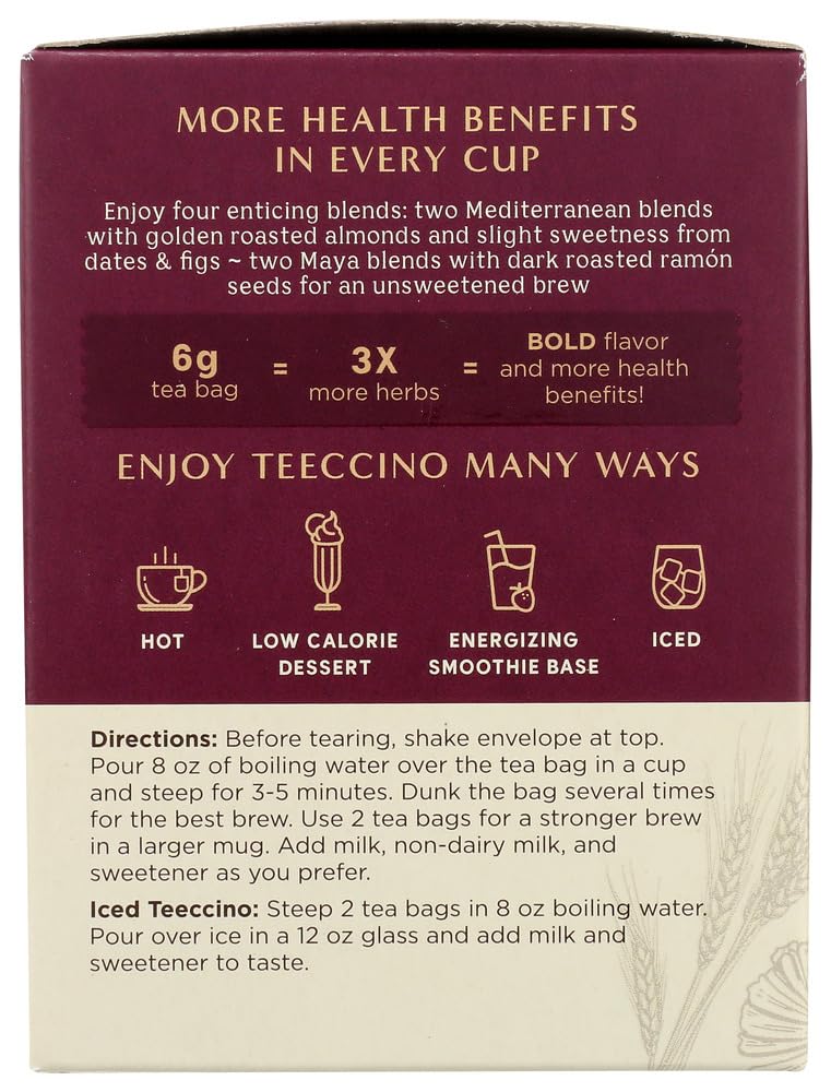 variety of herbal tea bags