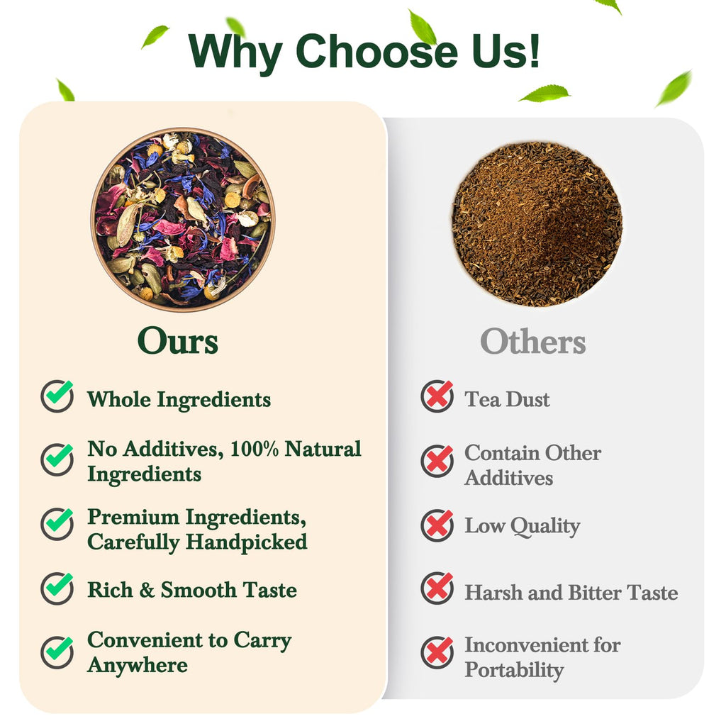 variety of herbal tea blends