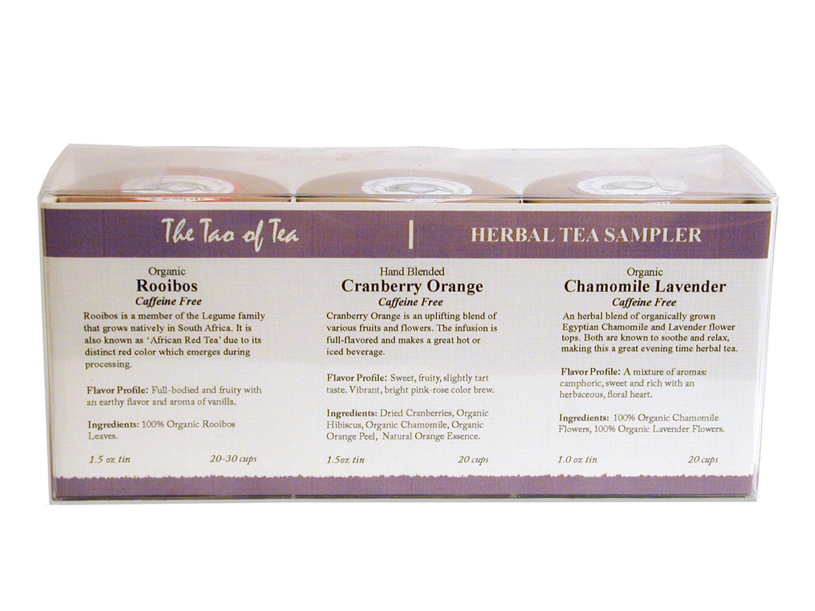 variety of herbal tea flavours