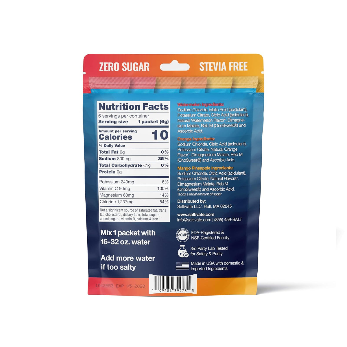 variety pack of electrolyte powder
