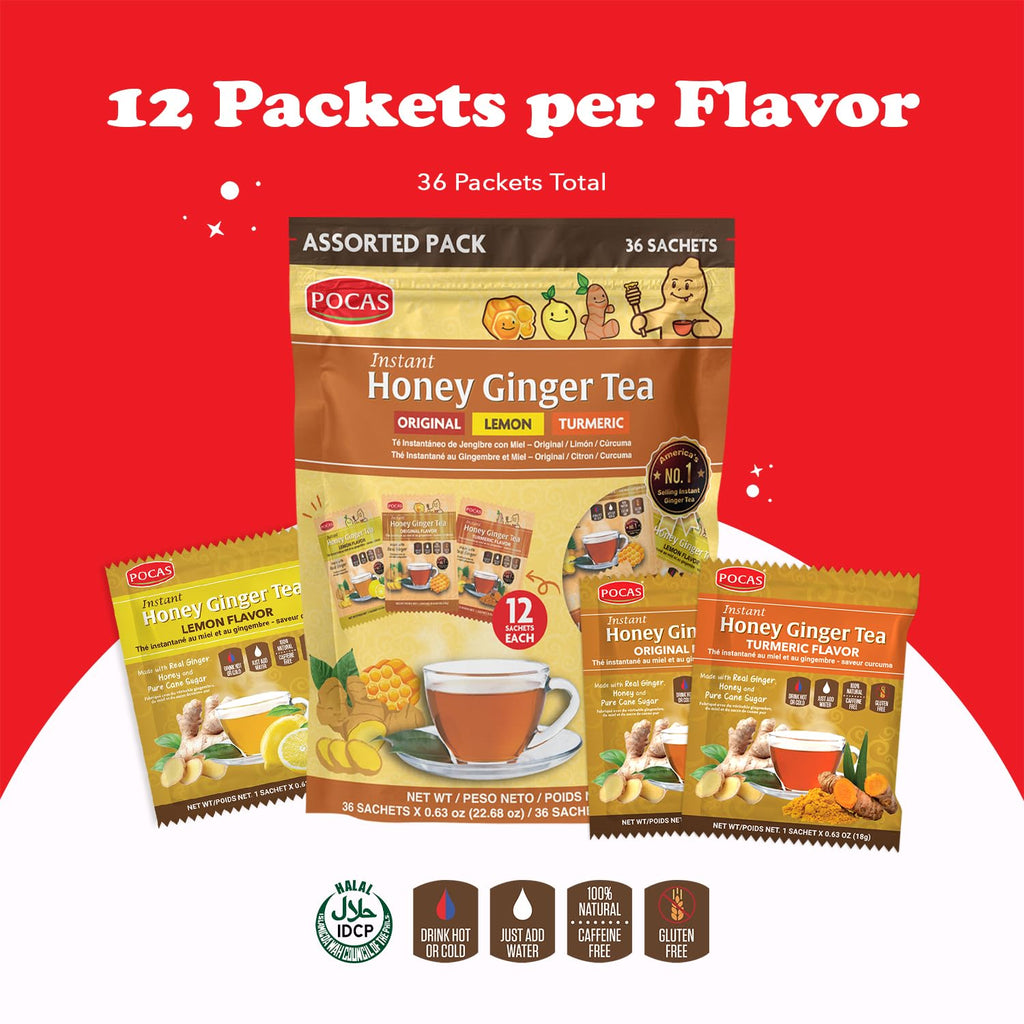 variety pack of ginger tea