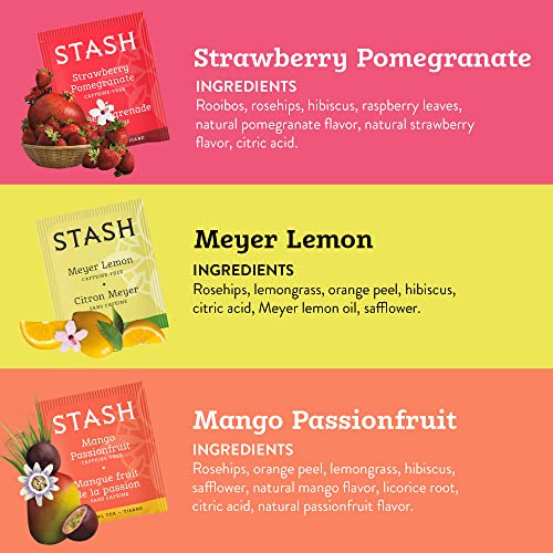 variety pack of herbal tea bags