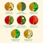 variety pack of herbal tea bags