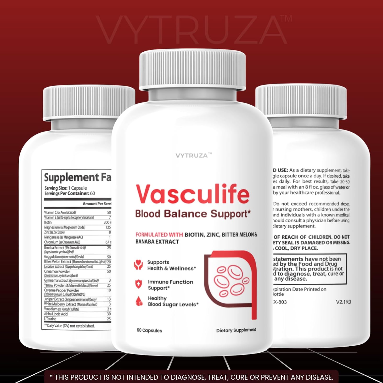 Vasculite capsules for energy boost