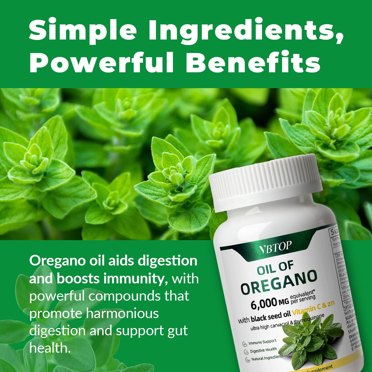 VBTOP oregano oil for everyday health