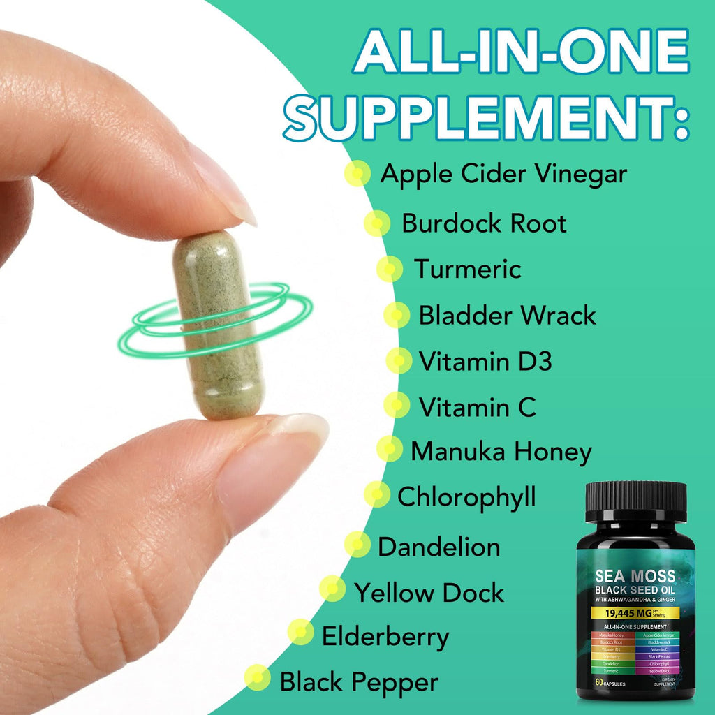 Vceeoy 6-in-1 health supplement capsules