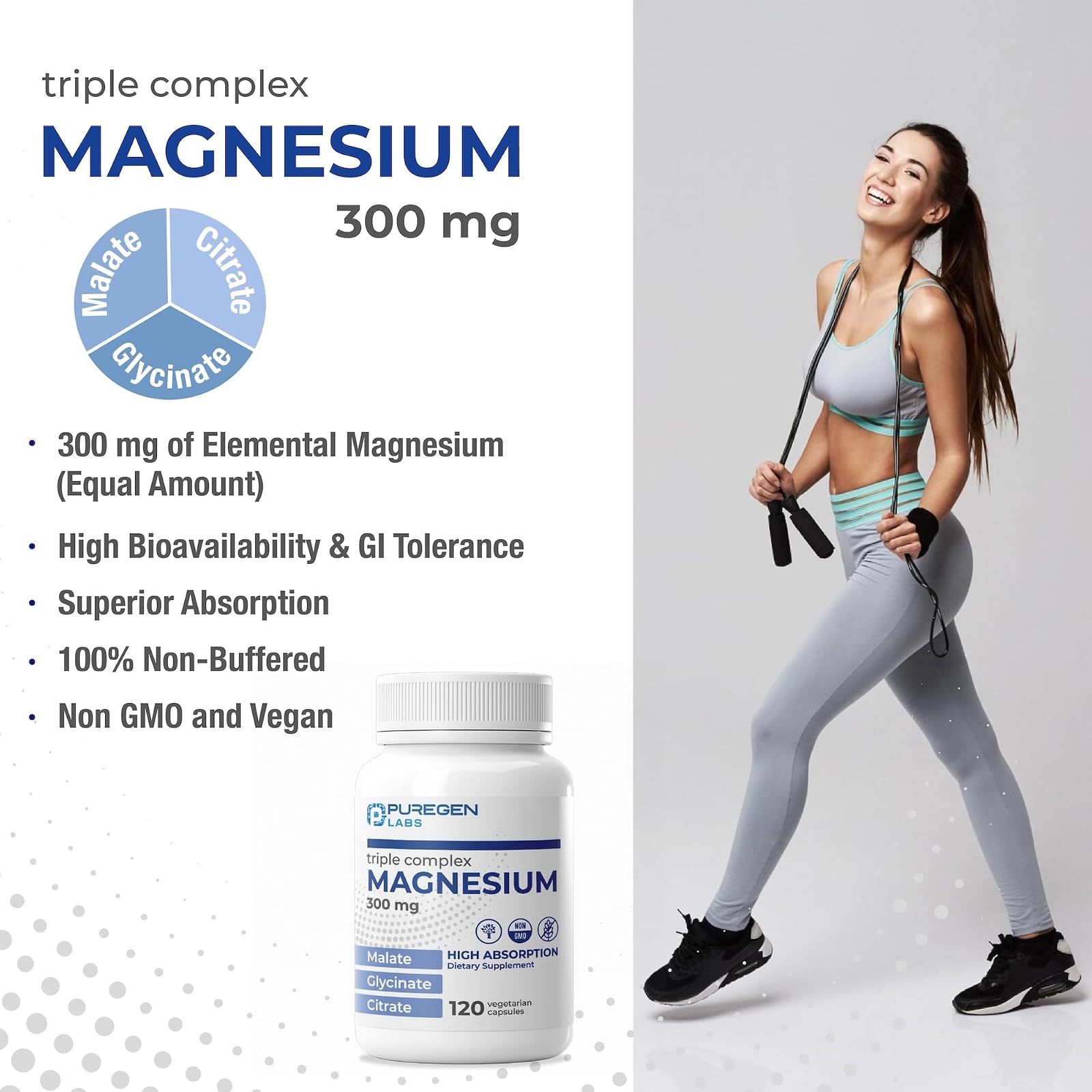 Veg capsules for magnesium absorption