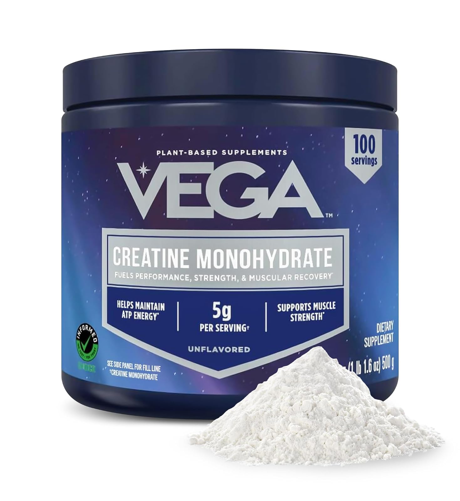 Vega creatine monohydrate for muscle gain