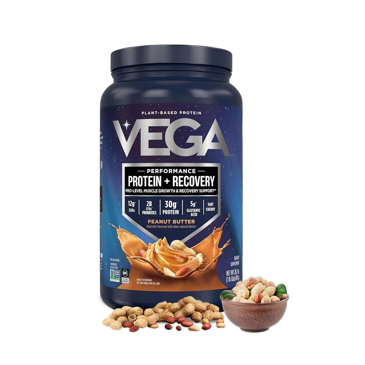 Vega plant protein recovery powder