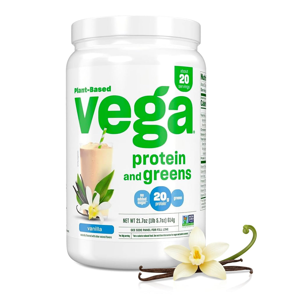 Vega plant protein supergreens blend