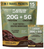 Vega plant protein travel packets