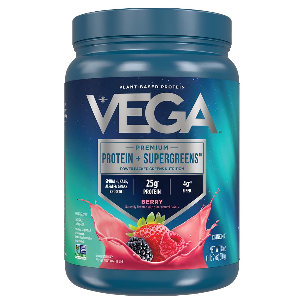 Vega Protein and Greens mixed berry flavour