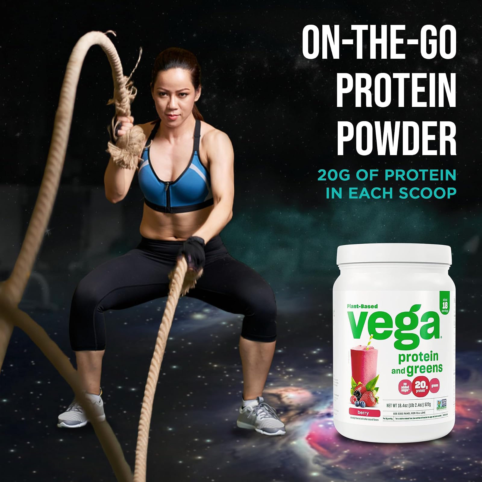 Vega supergreens for daily nutrition boost