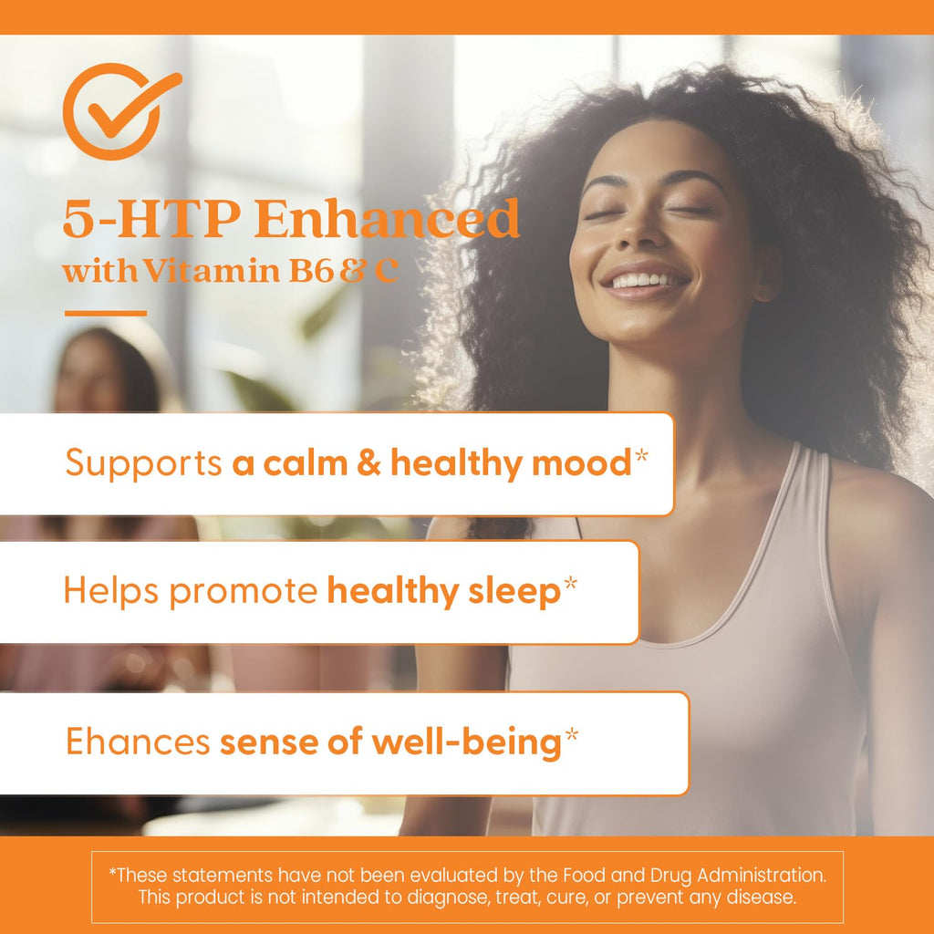 vegan 5-HTP capsules for emotional wellness