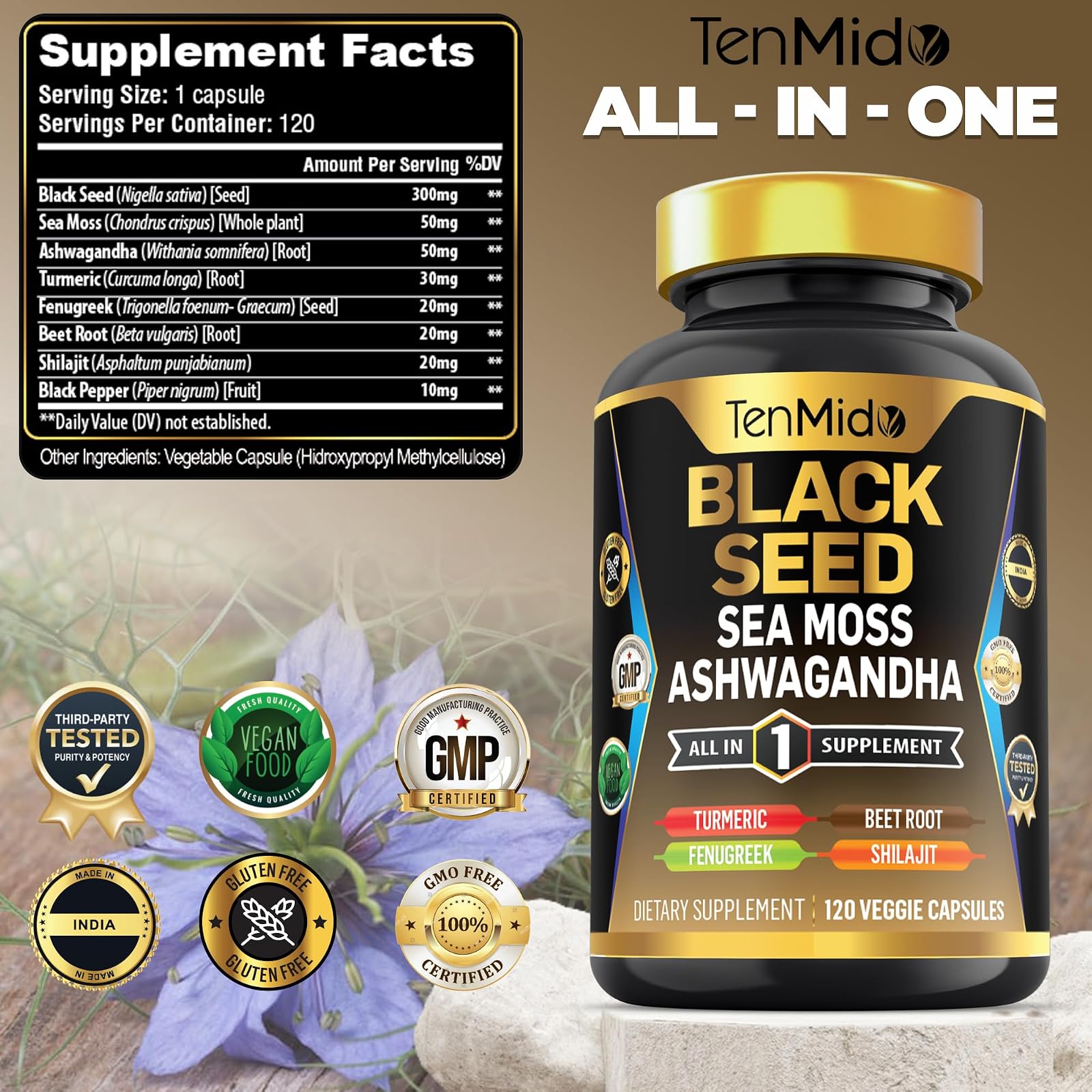 Vegan 8-in-1 multivitamin for men