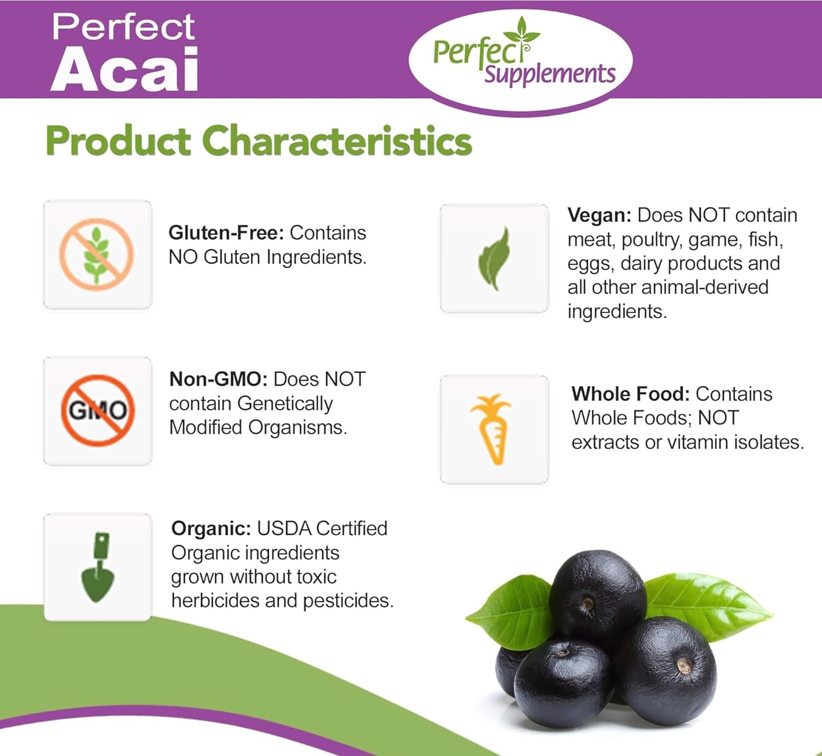 vegan acai supplement for health