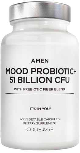 Vegan acidophilus capsules for mood support