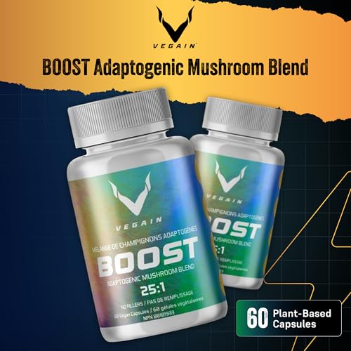 Vegan adaptogenic mushroom supplement