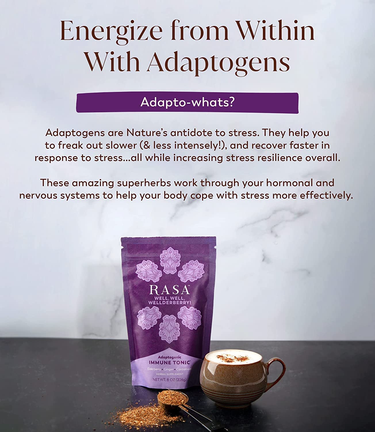 vegan adaptogens for stress relief