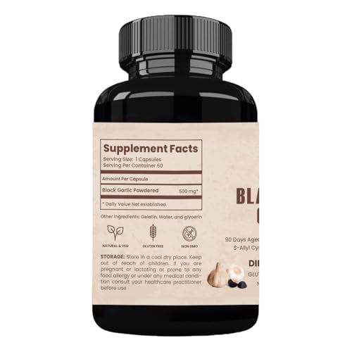 Vegan aged garlic capsules