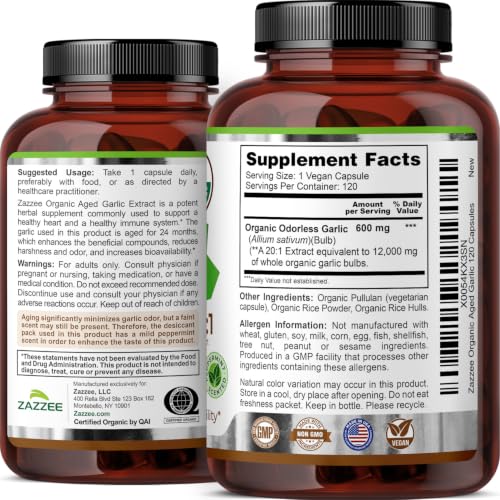 vegan aged garlic extract capsules