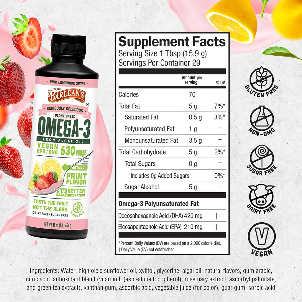 vegan algae oil for heart health