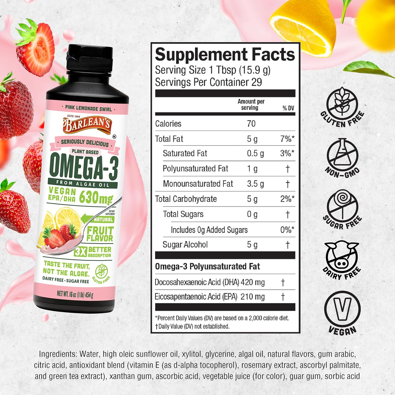 vegan algae oil for heart health