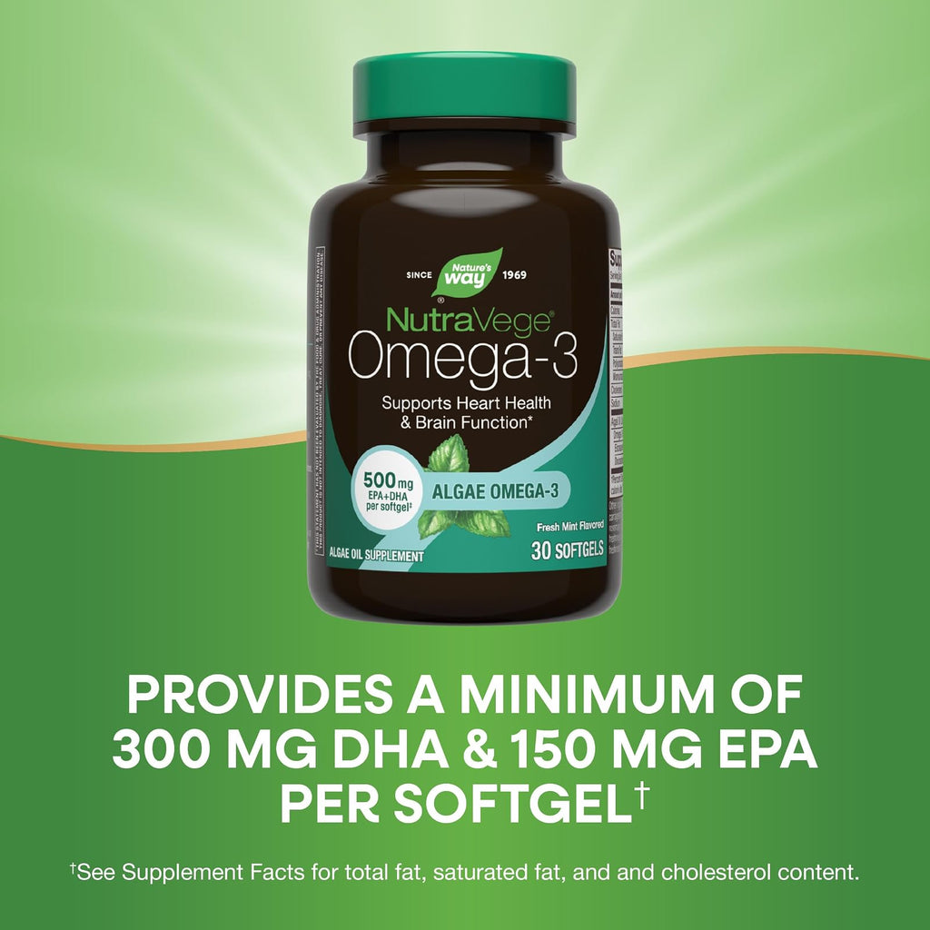 Vegan algae omega 3 option
