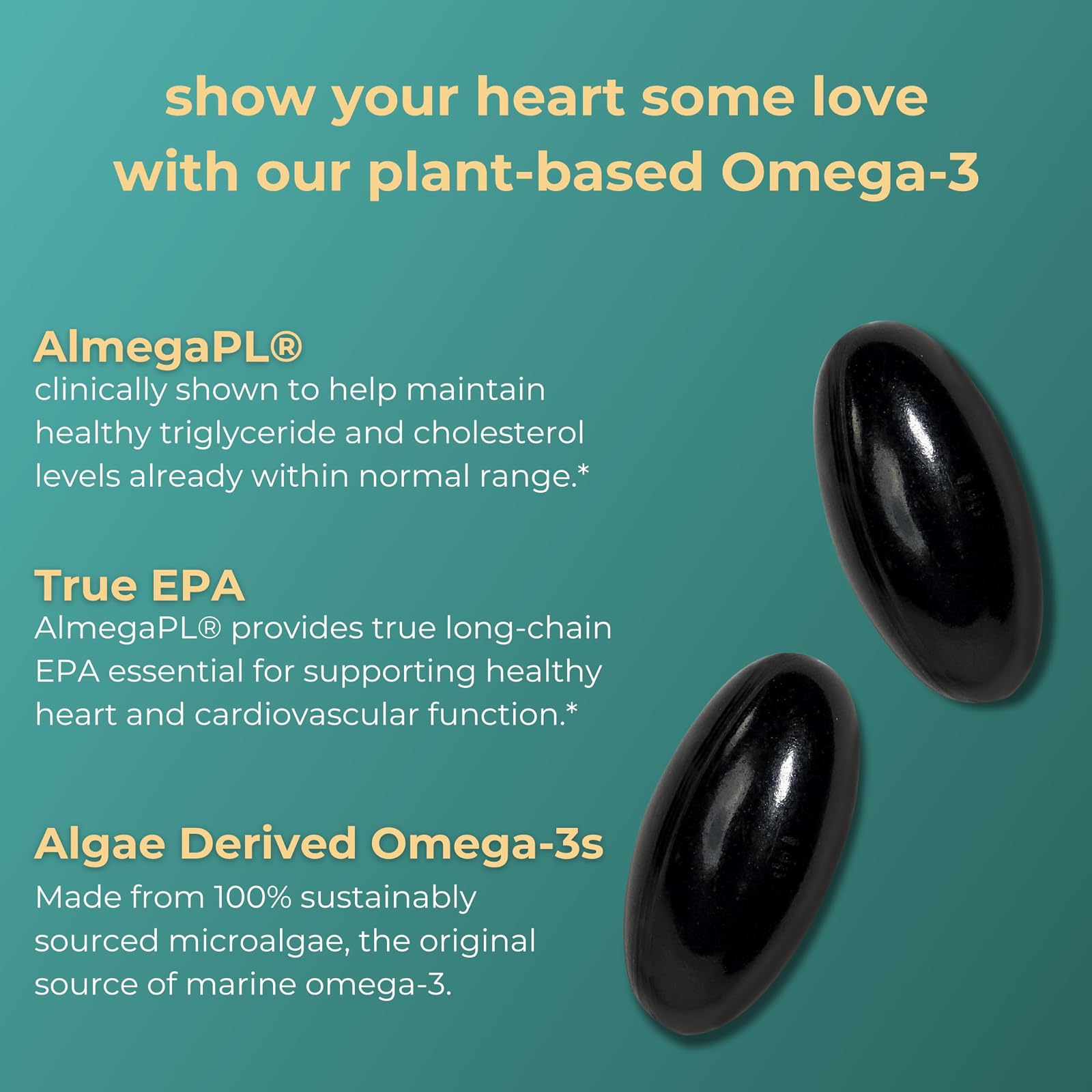 vegan algae omega 3 option