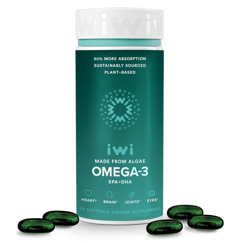 vegan algae omega 3 softgels